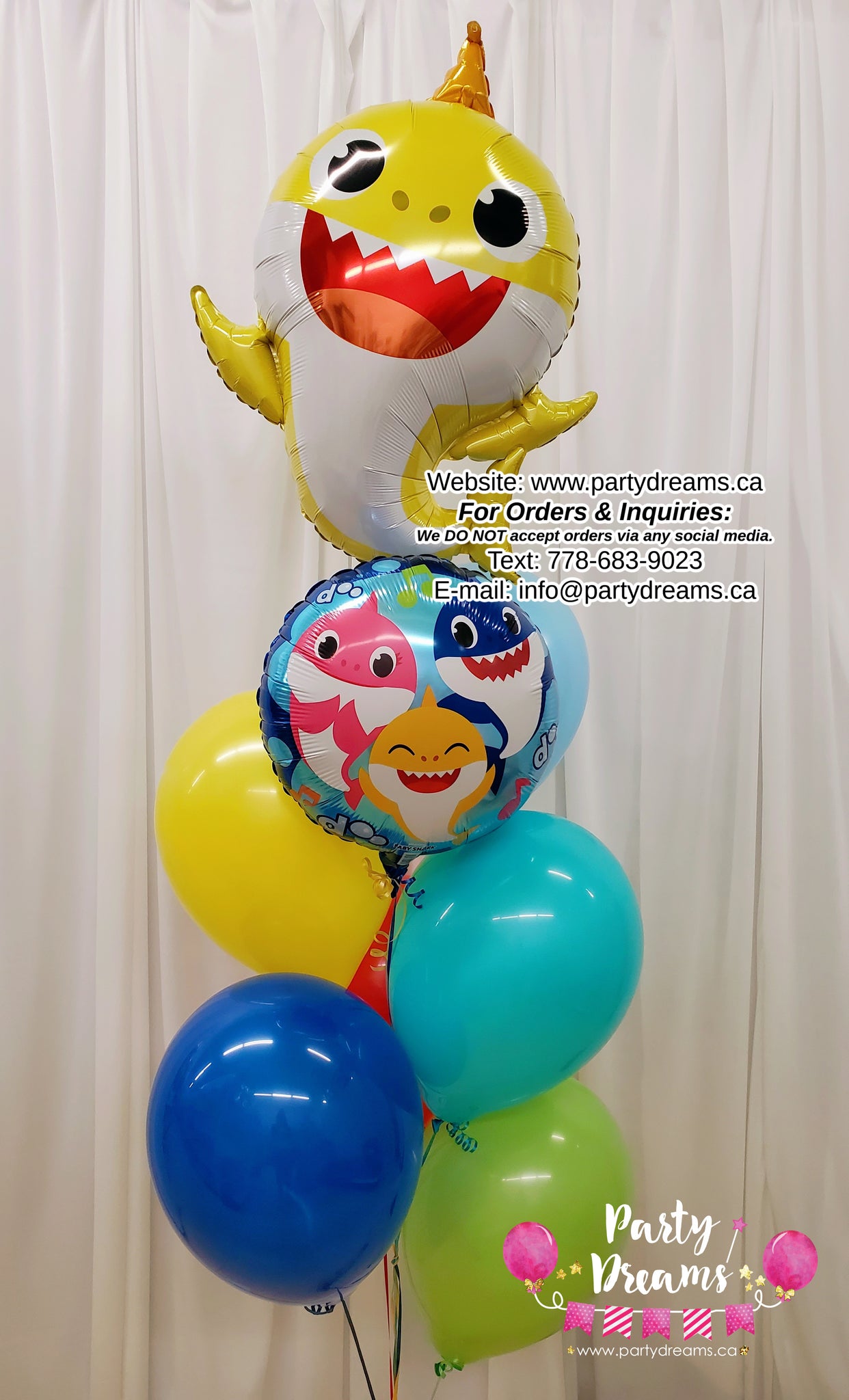 Baby Shark Birthday Party Local Delivery Surrey South Surrey White Rock ...