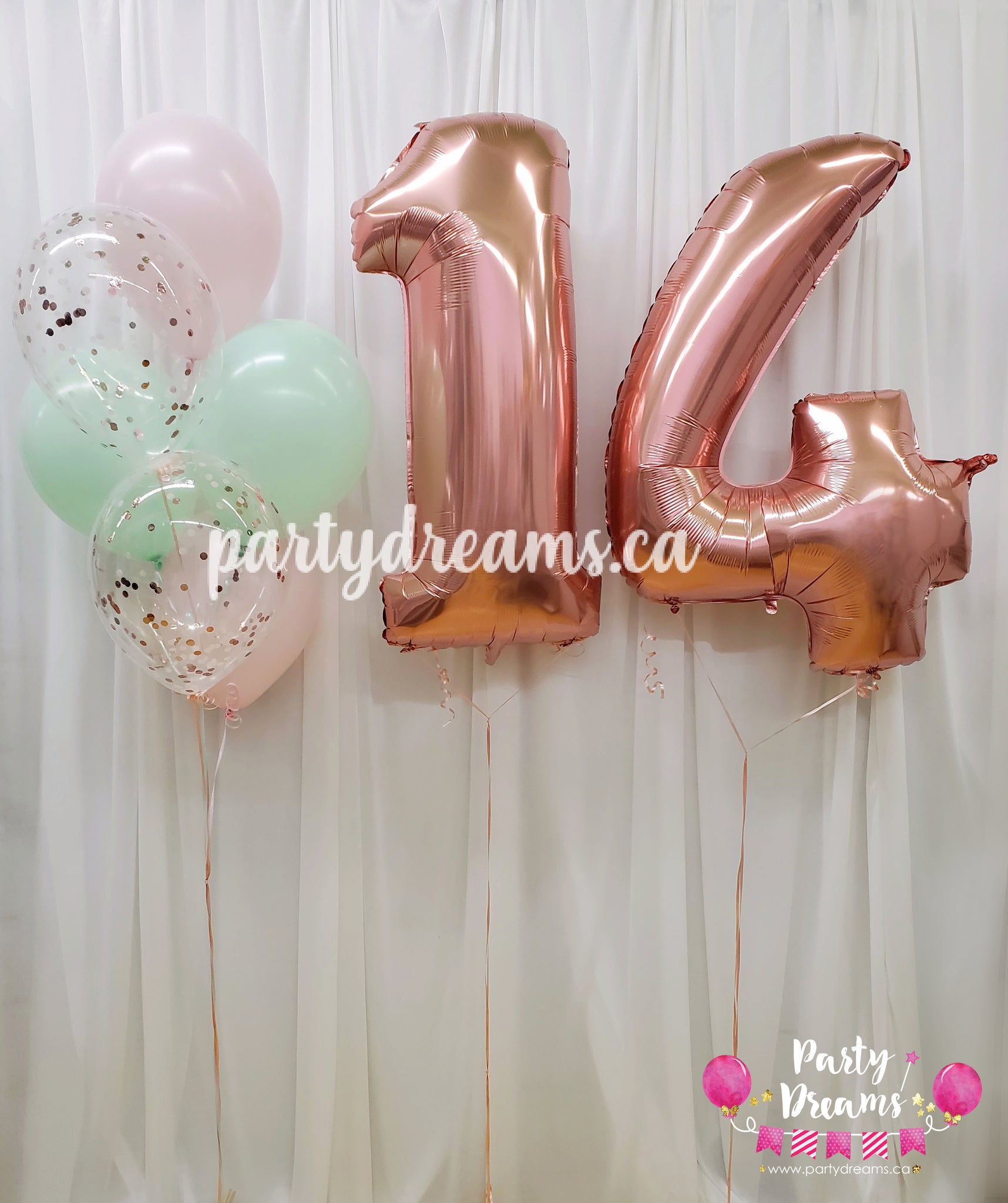 Number Balloons Birthday Balloon Bouquet Local Delivery Surrey Burnaby ...